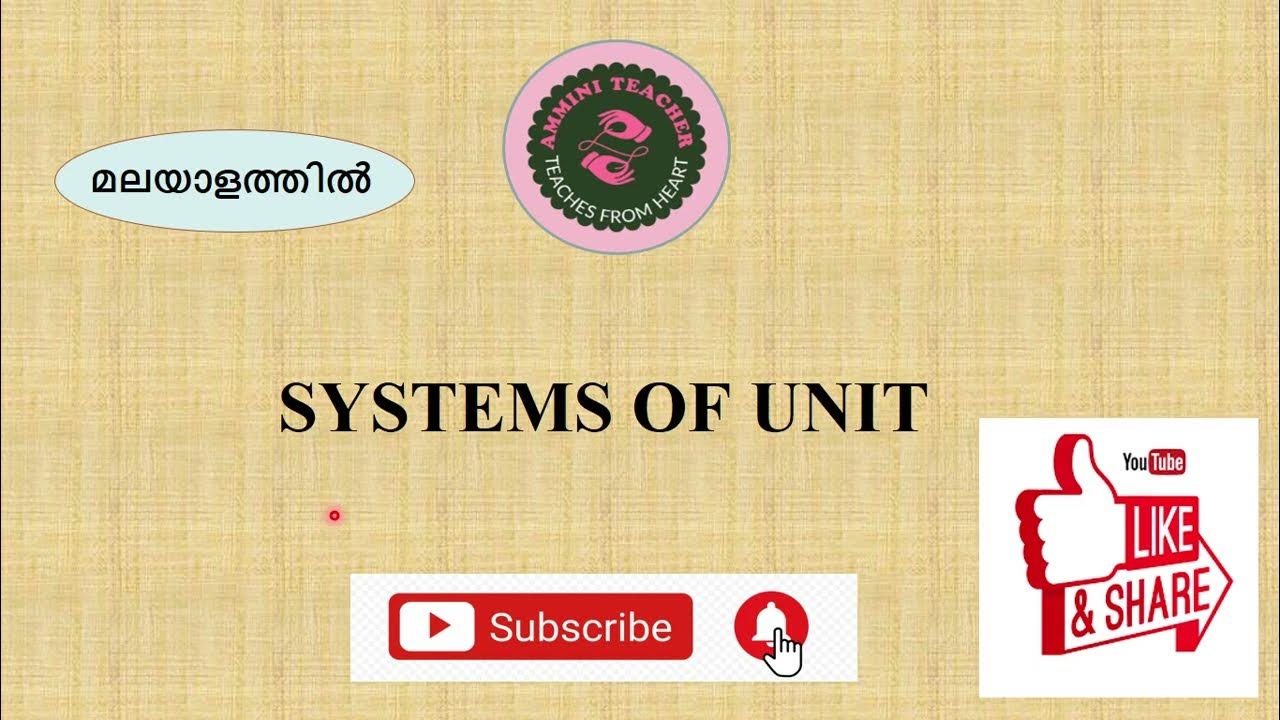 UNITS OF MEASUREMENT - YouTube