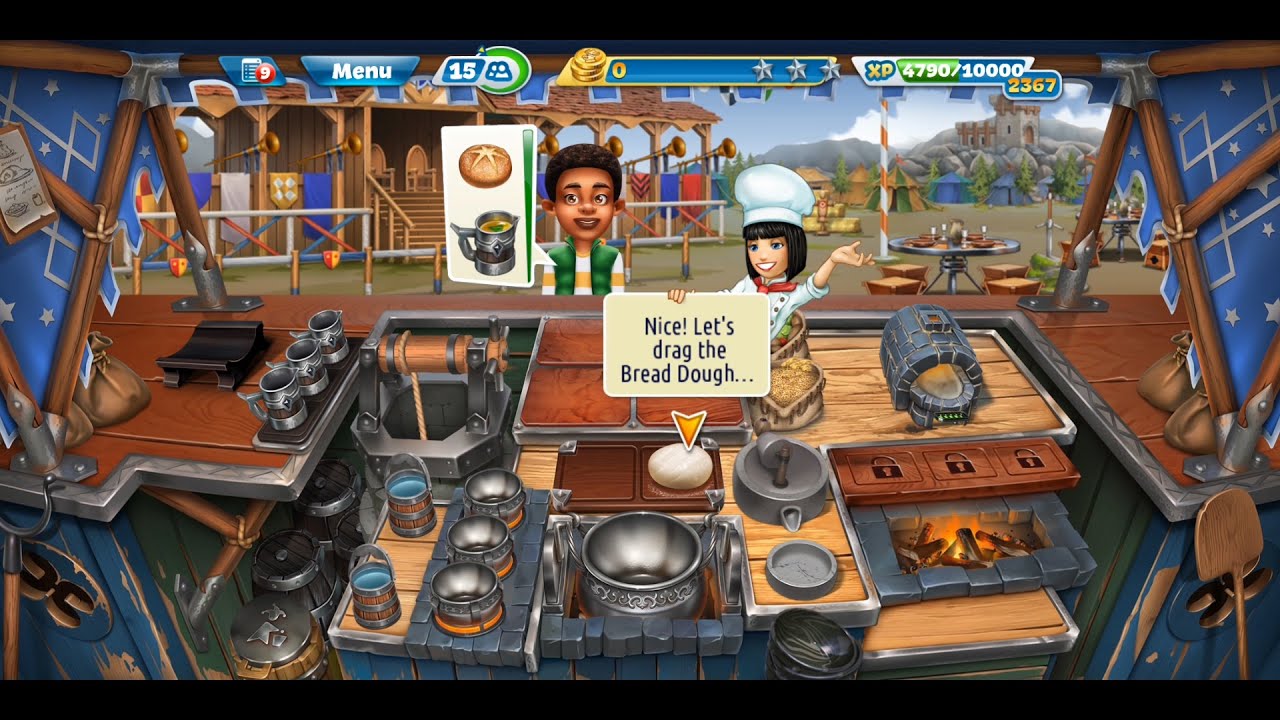 Cooking Fever - The Medieval Fair Level 11-15 - YouTube