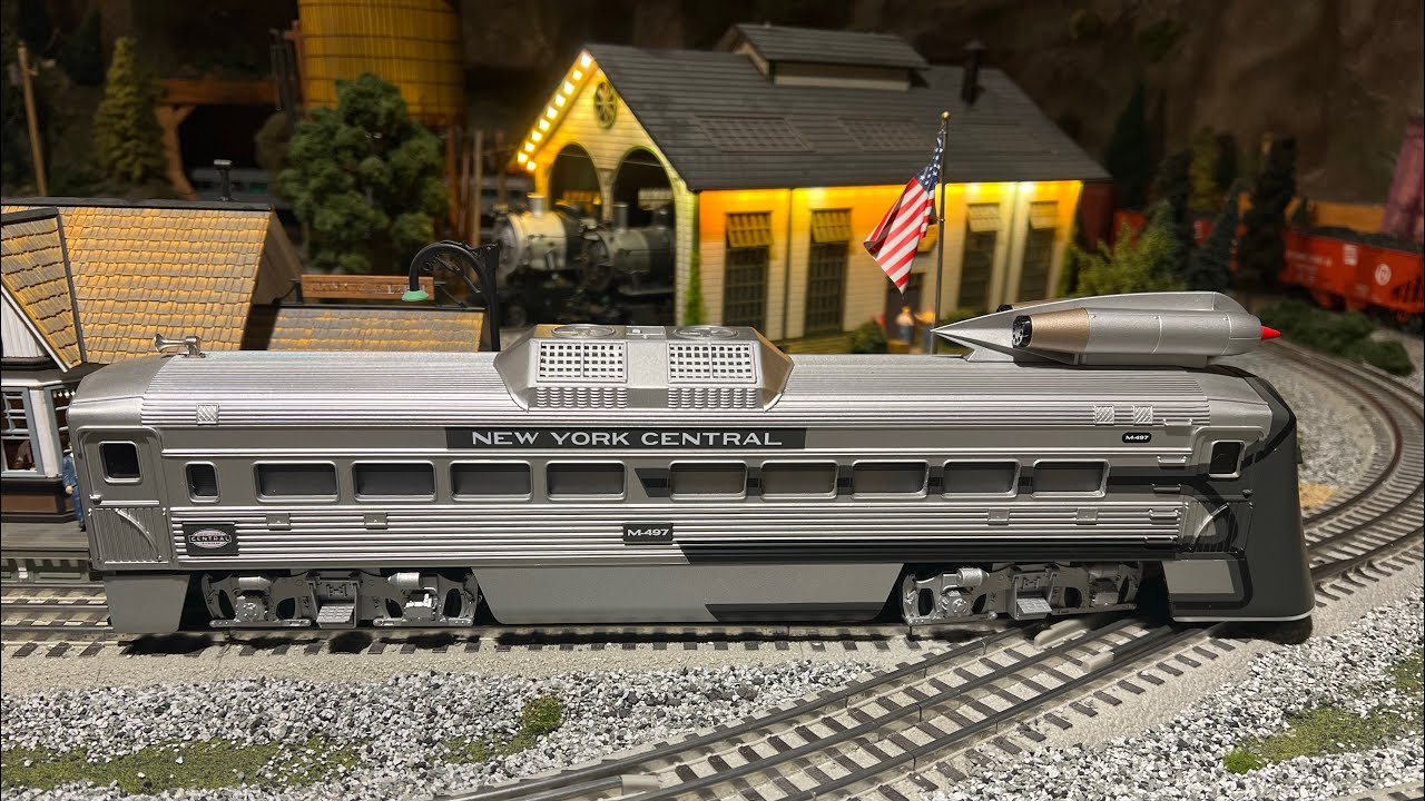 O Gauge NYC Jet Powered M-497 Budd Car Short Running Session - YouTube