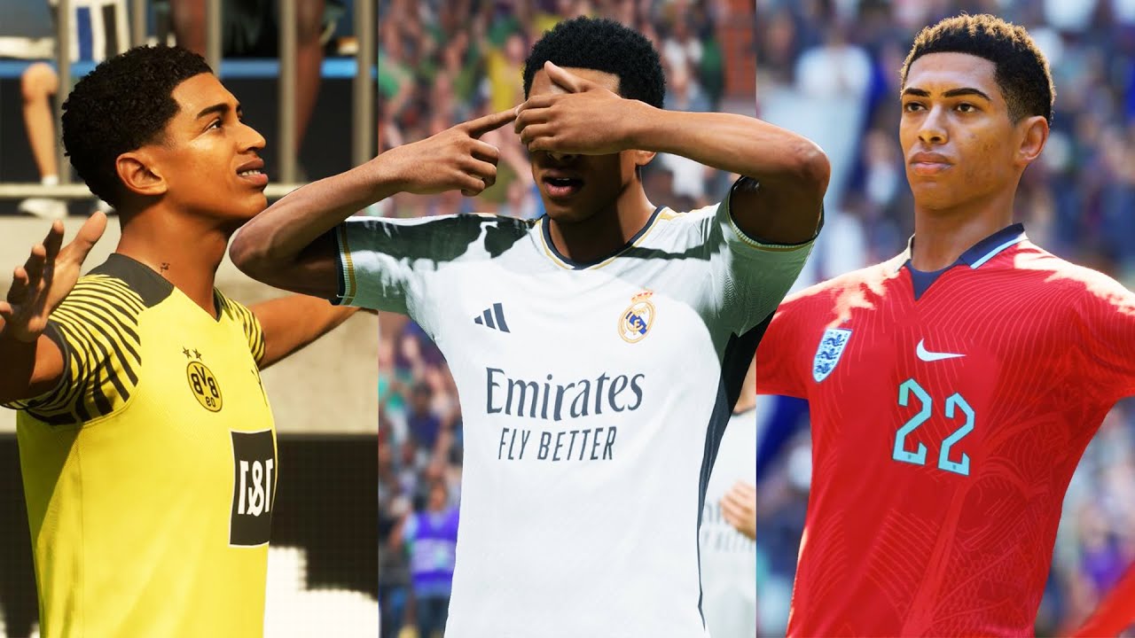 JUDE BELLINGHAM IN EVERY FIFA (21-24) - YouTube