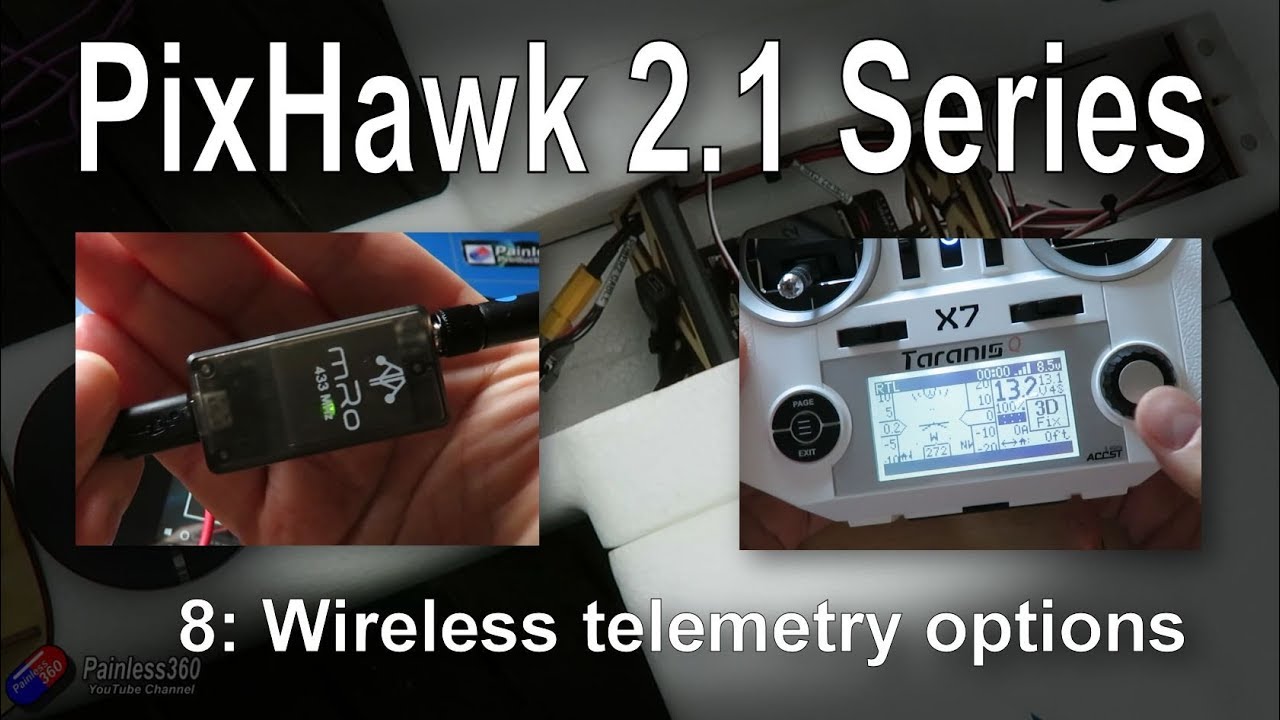 (8/9) Introduction to PixHawk 2.1: Wireless temetry options (3DR Radios ...