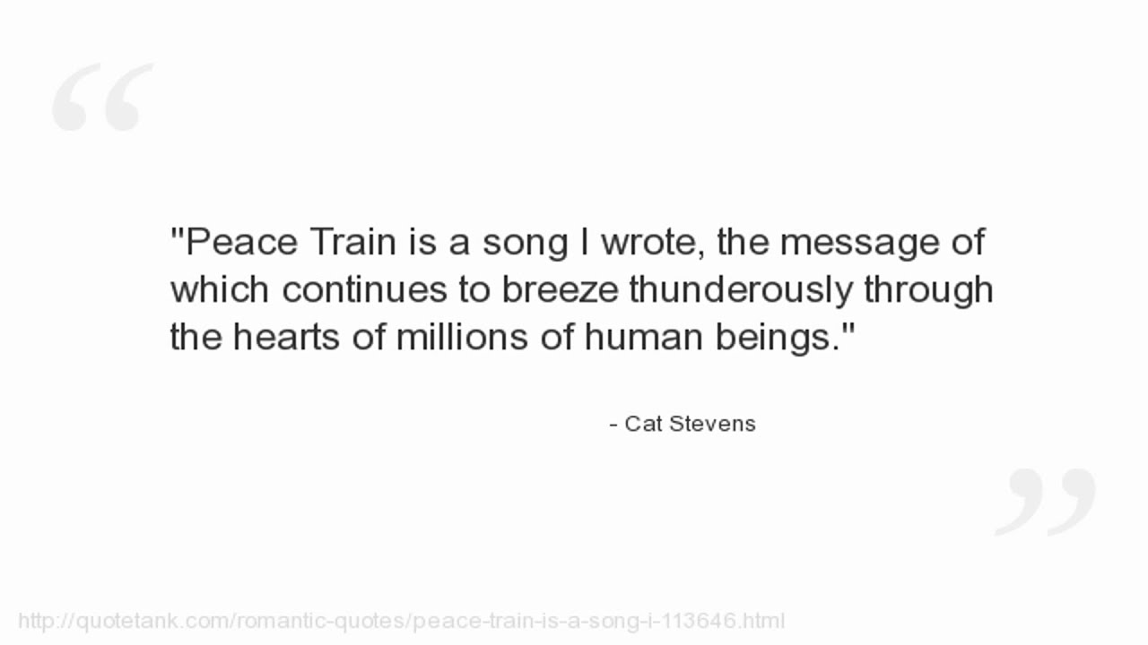 Cat Stevens Quotes - YouTube