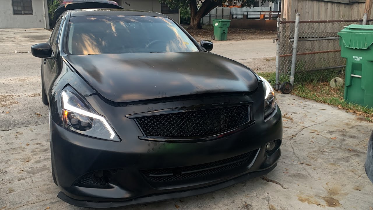 My CLAPPED OUT Infiniti g37 gets a mesh front grill for $70 - YouTube