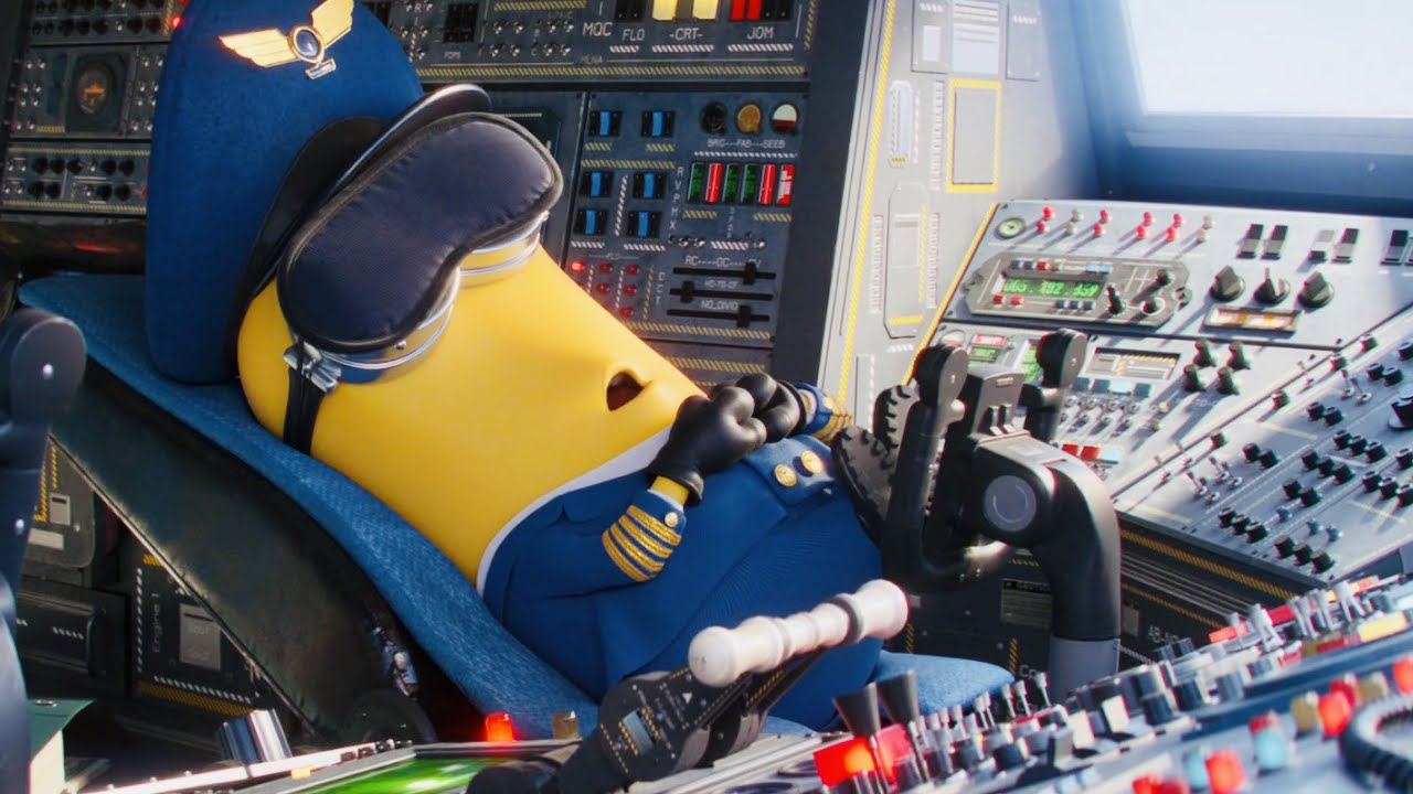 MINIONS THE RISE OF GRU "Minions Are Flying A Plane" 4K (2022) - YouTube