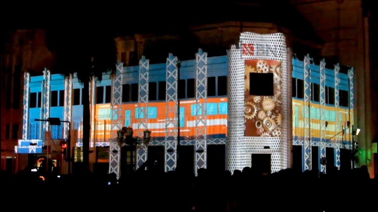Menakjubkan!! Video Mapping di Gedung BNI (Festival Kesenian Yogyakarta ...