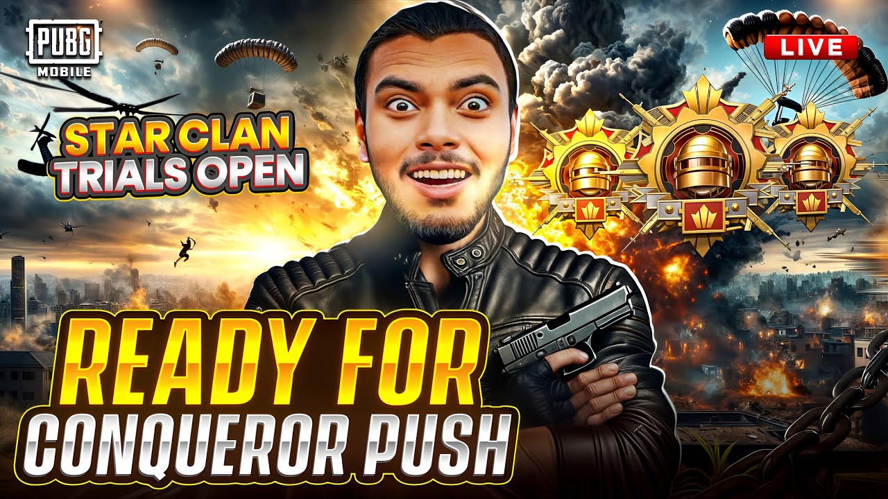 READY FOR CONQUEROR RANK PUSH / CUSTOM ROOMS / PUBG MOBILE - YouTube