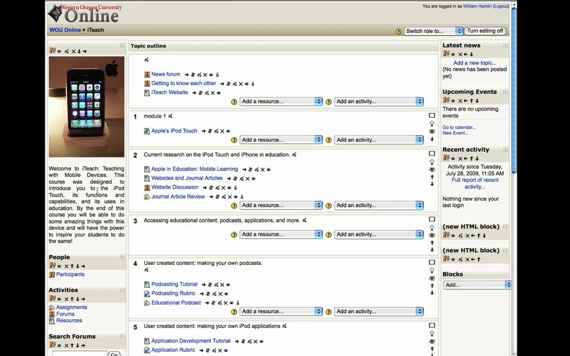 Adding And Editing Html Blocks In Moodle Youtube 1728