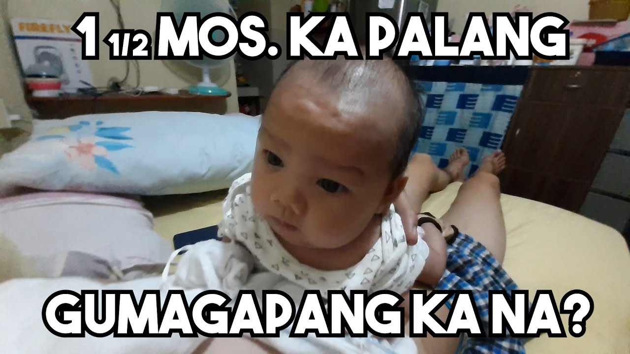 PAG-AALAGA NG BABY | 1 1/2 MONTH! GUMAGAPANG NA AGAD??? | FAMILY VLOG 7 ...