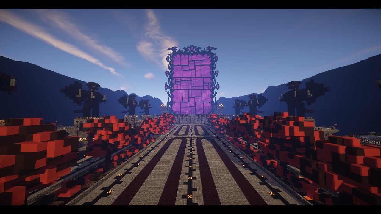 🔴MINECRAFT Creating new NETHER portal Design | MINECRAFT Live STREAM ...