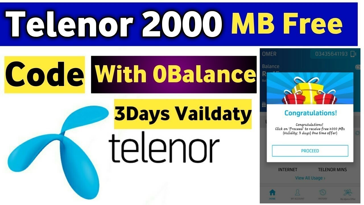 Telenor free internet 2019 - YouTube