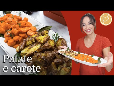 Patate schiacciate al forno e carote glassate - Benedetta Parodi Official
