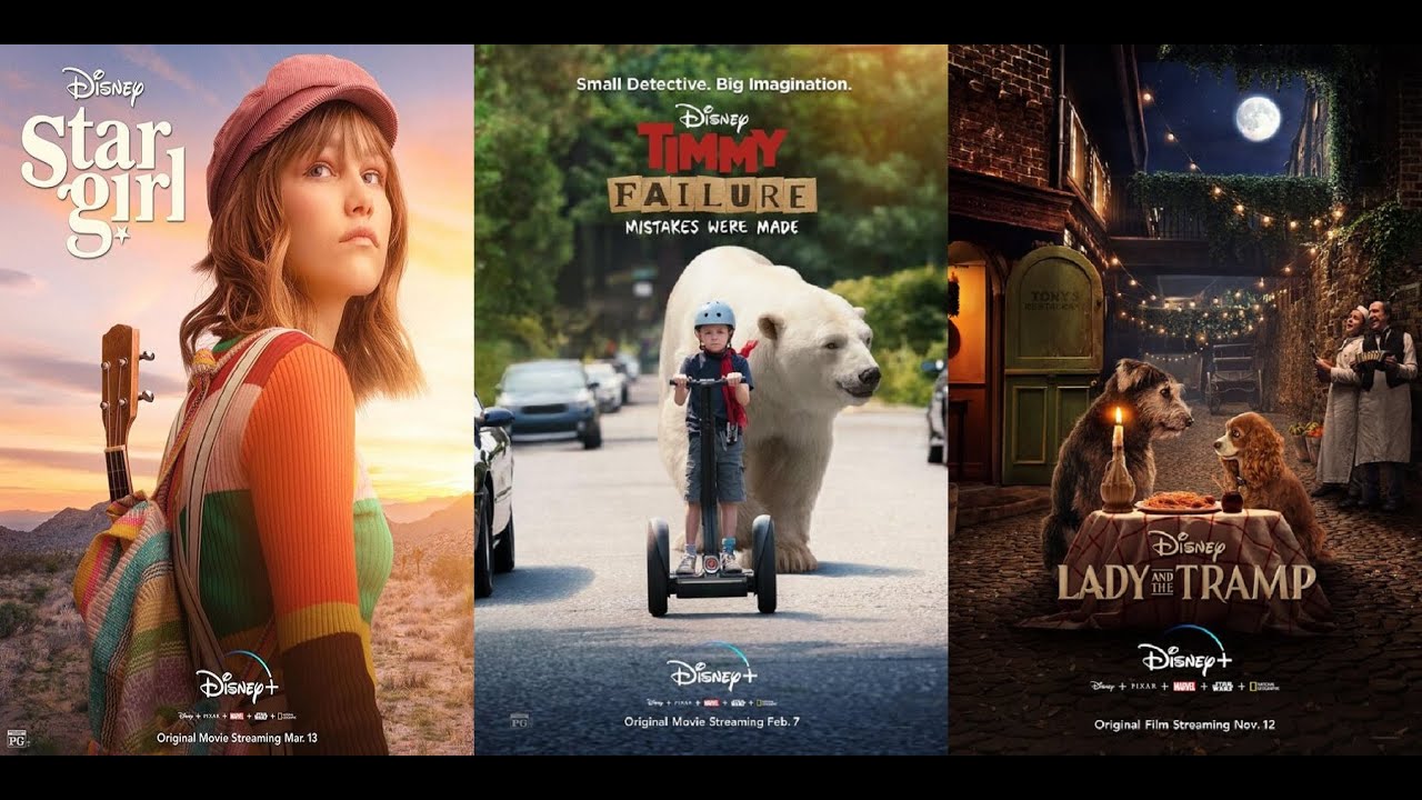 Disney+ original movies: Stargirl, Timmy Failure, Lady And The Tramp ...