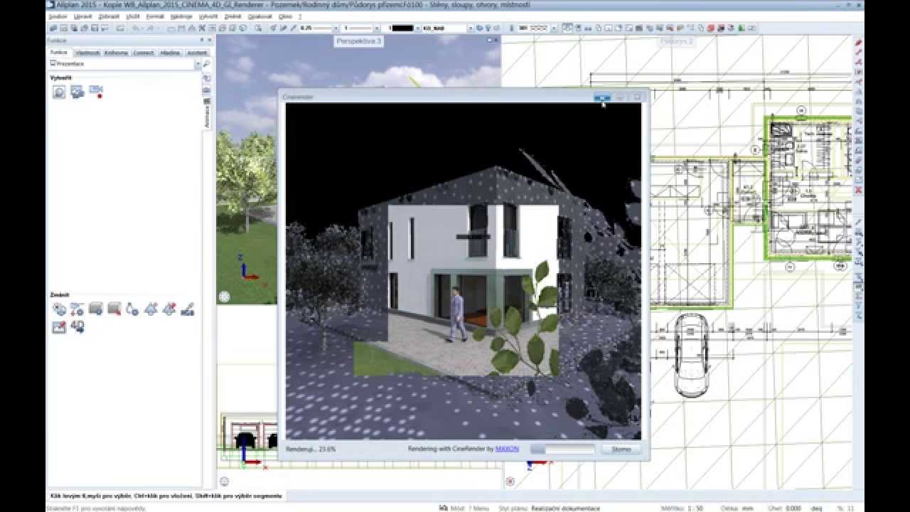 Allplan 2015 - CINEMA 4D GI Renderer - YouTube