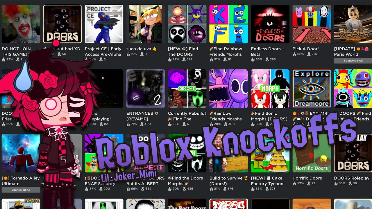 Playing Roblox Knock Off Games - YouTube