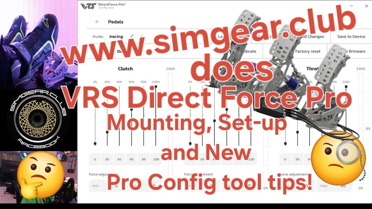 VRS Direct Force Pro DFP-PS1 mounting, New look Pro Config tool and ...