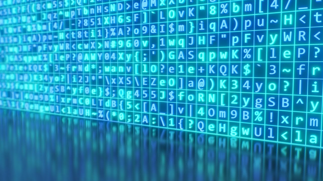 Random Computer Hacking Text Virus Code Cyberspace Security Concept 4K ...