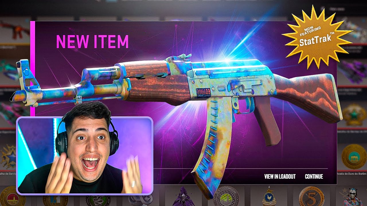 eu fiz isso, eu mereço... 11 CHANCES p/ AK-47 BLUE GEM 661 FN StatTrak ...