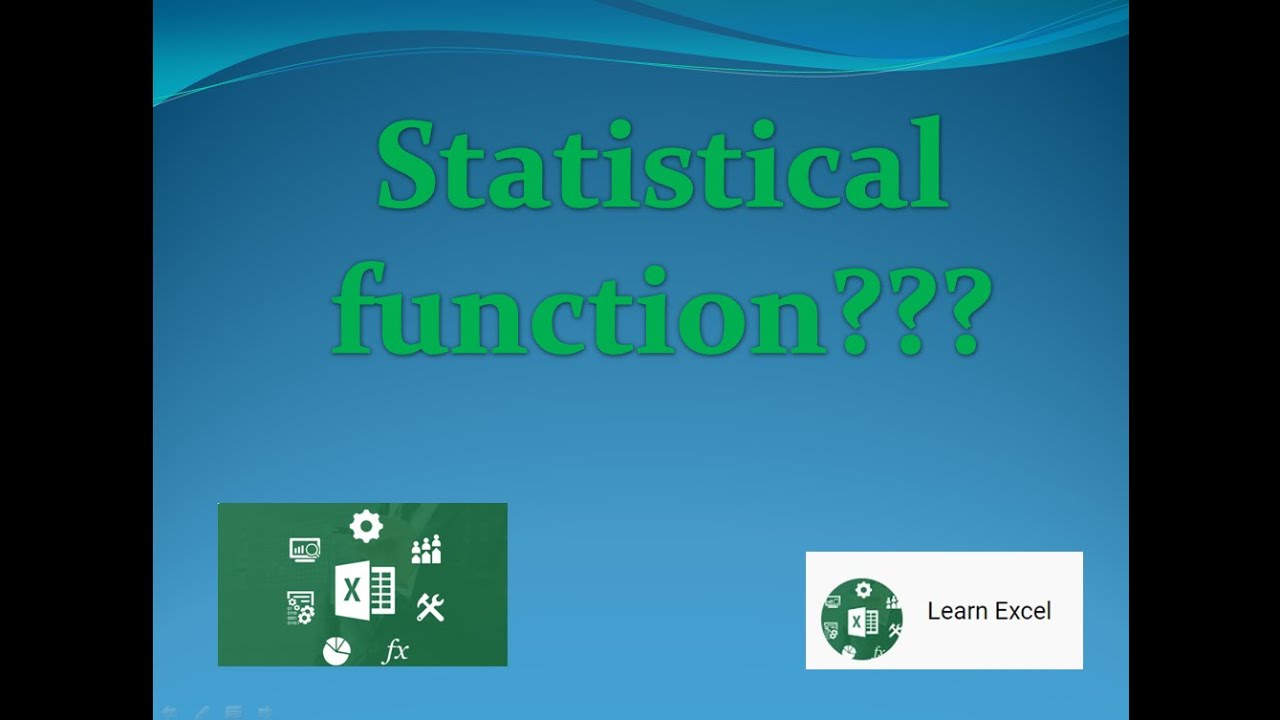 Statistical functions || How to use COUNT, COUNTA,COUNTBLANK, COUNTIF ...