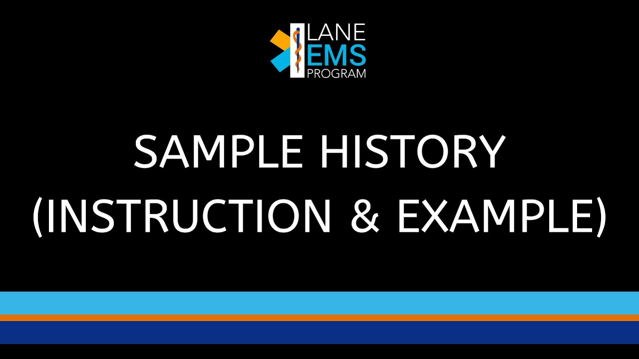 SAMPLE History (Instruction & Example) - YouTube