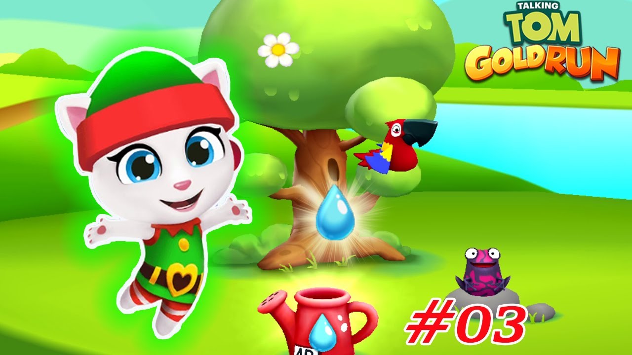 Talking Tom Gold Run Grow and Go Event 2023 #04 ELF ANGELA run, collect ...