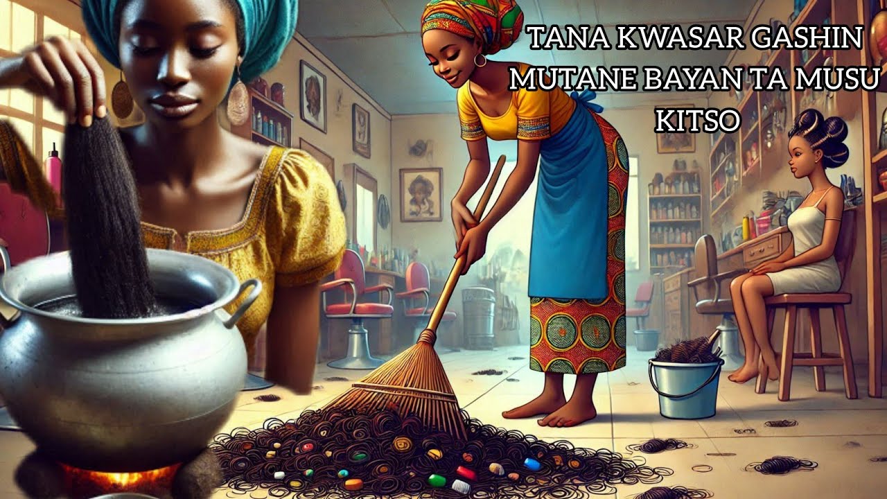 Tana Kwasar gashin mutane bayan ta musu kitso#storytime #tatsumaki - YouTube