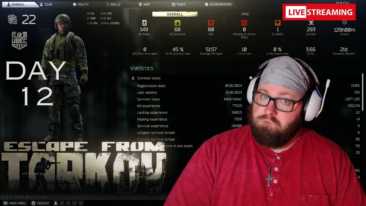 First EFT Wipe | Learning Reserve Maybe? | Escape From Tarkov | Day 12 - YouTube