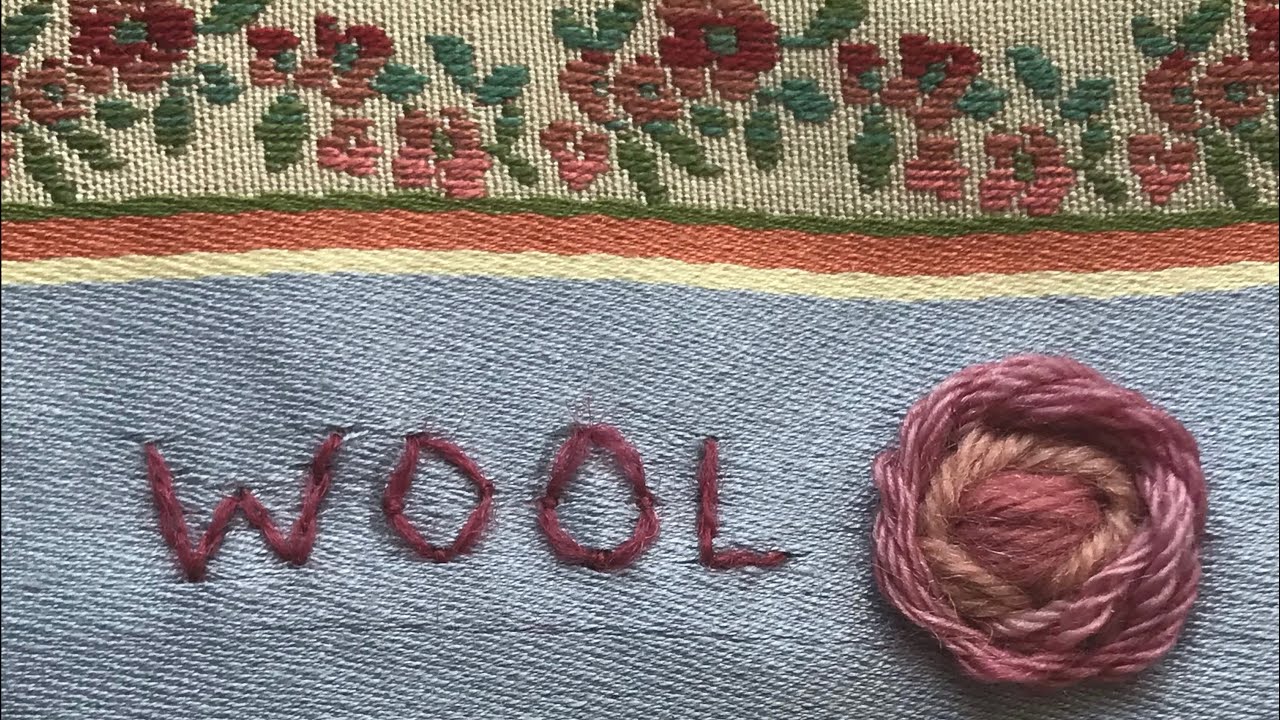 168. Wool rose - slow stitching dictionary of stitches - wool flower ...