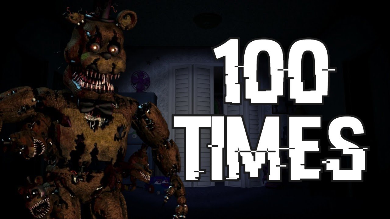 Beating FNAF 4 ONE HUNDRED Times! - YouTube
