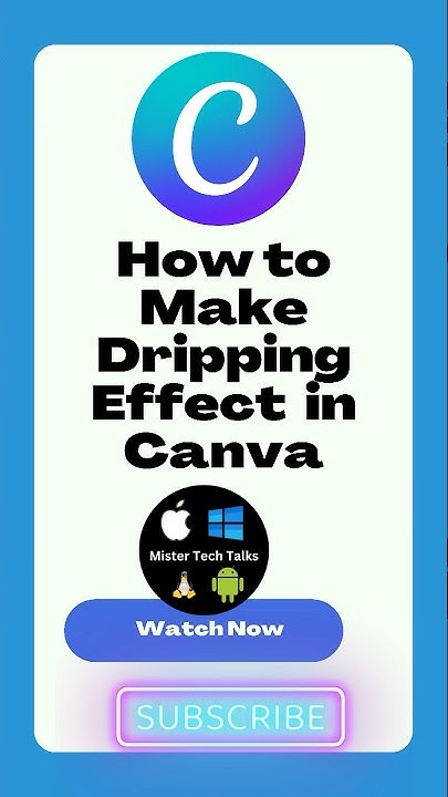 How to Create Drip💧 Effect In Canva #shorts #graphicdesign #tutorial #viral - YouTube