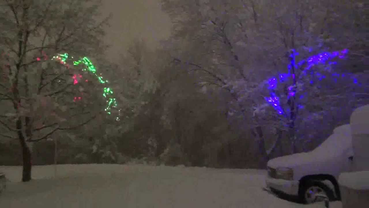 Laser in the Snow - YouTube