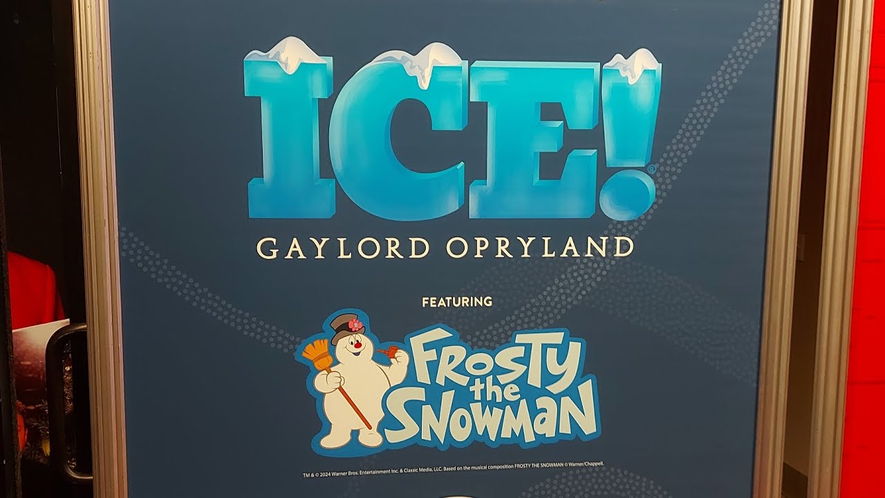 Frosty the Snowman ICE! At Gaylord Opryland! Full experience! - YouTube