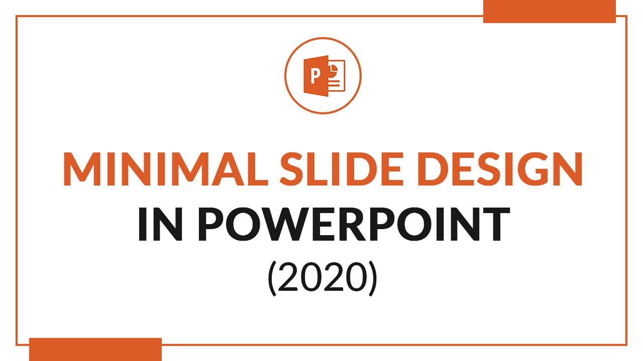HOW TO MAKE MINIMALIST SLIDE DESIGN IN POWERPOINT - YouTube