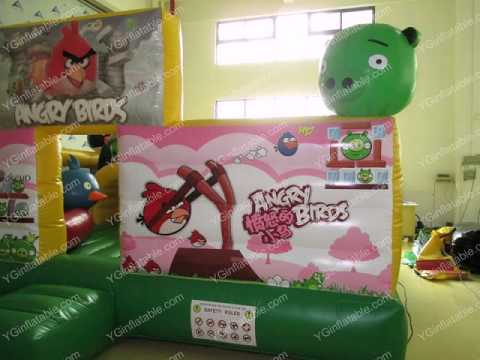 Angry birds inflatable park,inflatable park,Angry birds park - YouTube
