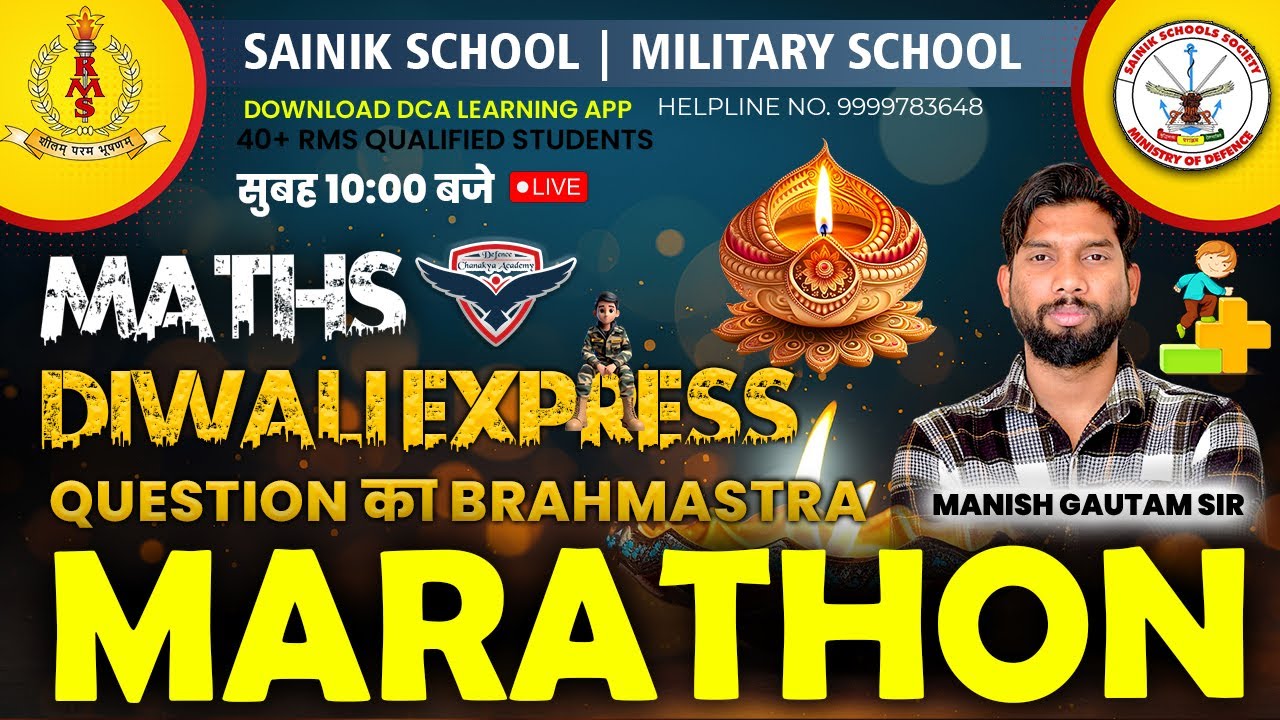Maths Marathon Diwali Express Sainik School & Military School Online ...