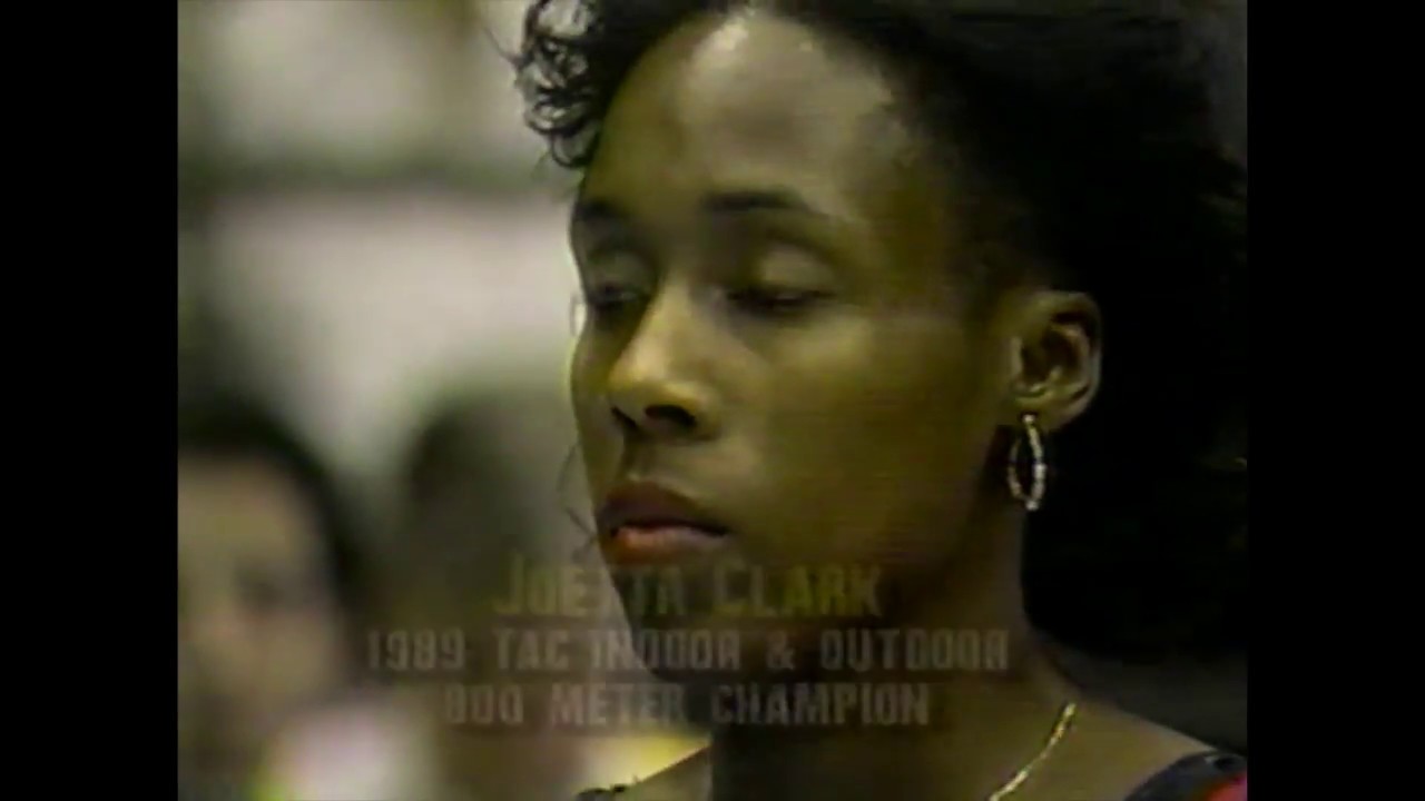 Joetta Clark - Indoor 800m - 1990 Vitalis Track Meet - YouTube