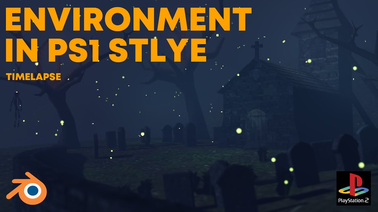 Environment in PS1 Stlye | 3D Modeling Timeplase - YouTube
