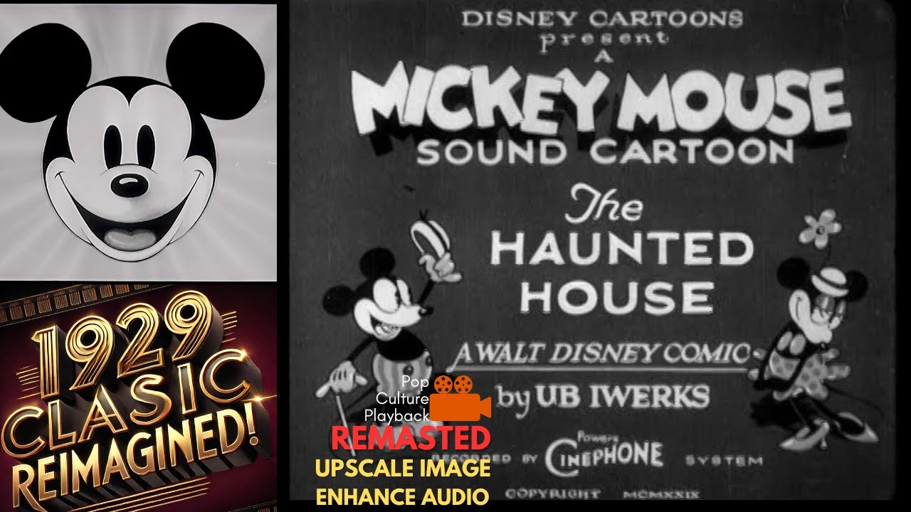The Haunted House (1929) | Full Cartoon | Mickey Mouse Classic ...