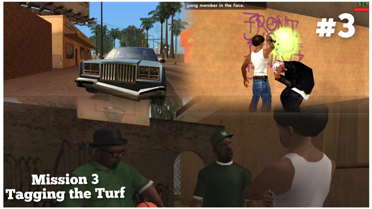 Tagging up Turf Mission 3 | Gta SanAndreas | Gta Gamplay | Part-3 - YouTube