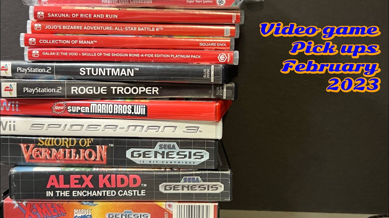 Video game pick ups for February 2023! - YouTube