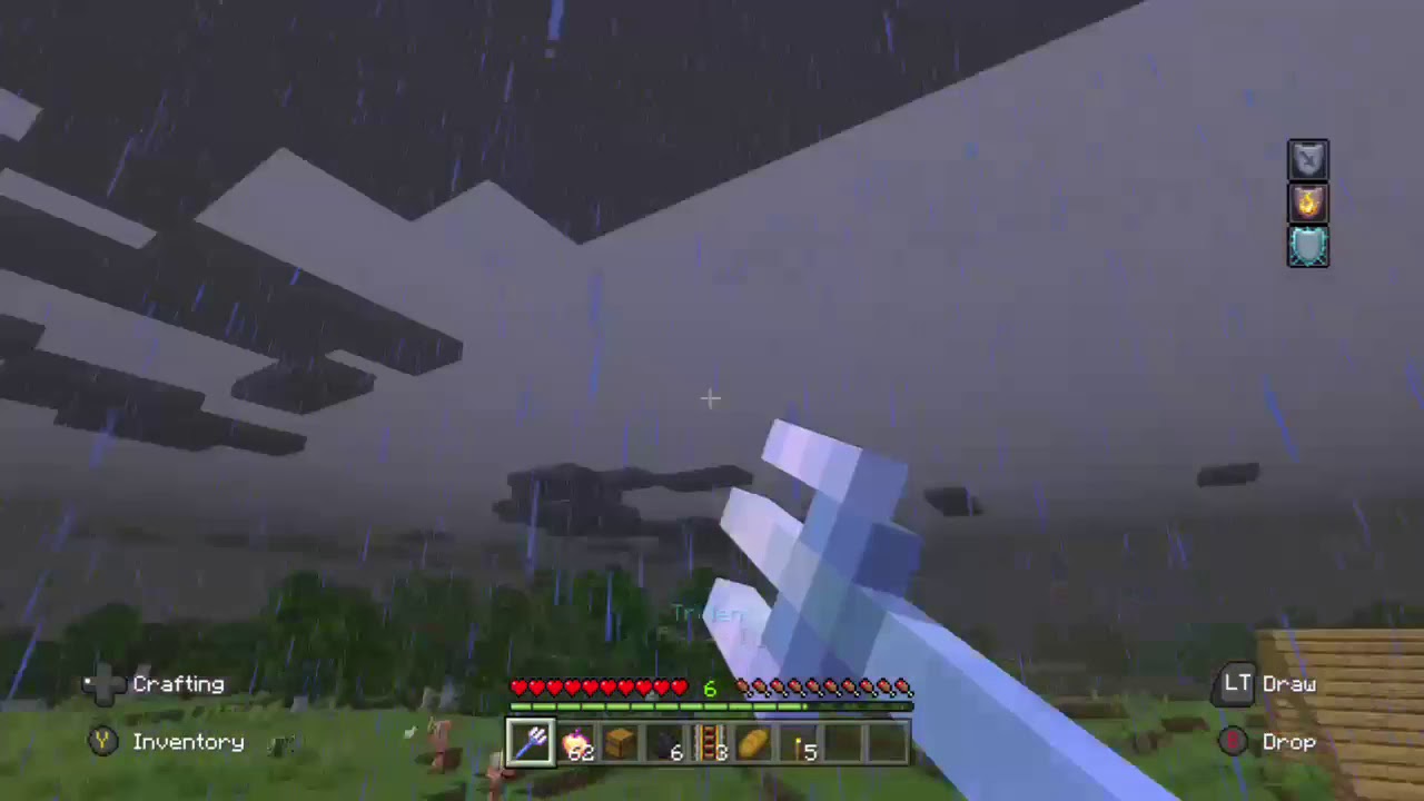 Cool Minecraft tricks trident - YouTube