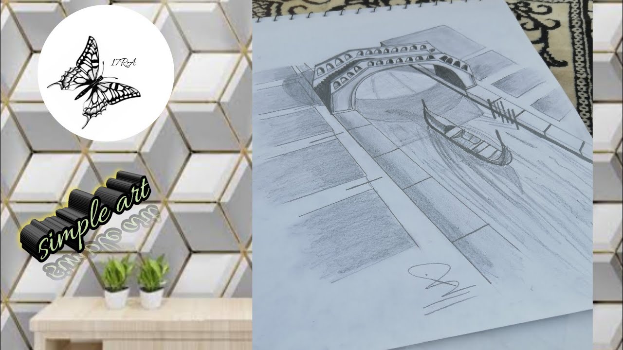 how to draw bridge sketch ||step by step||🌉 - YouTube