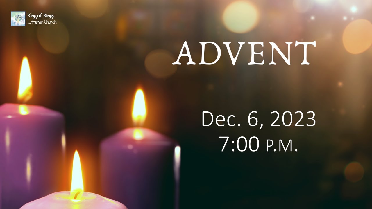 First Midweek Advent Worship Service - YouTube