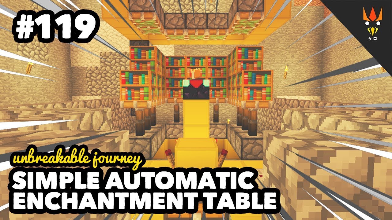 SIMPLE AUTOMATIC ENCHANTMENT TABLE - Minecraft Indonesia #119 - YouTube