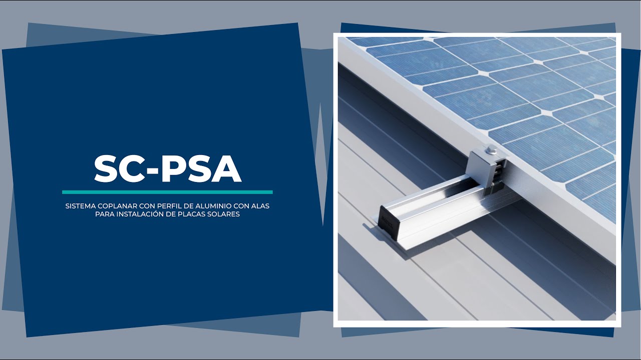 SC-PSA | Coplanar system with aluminum profile with wings for ...