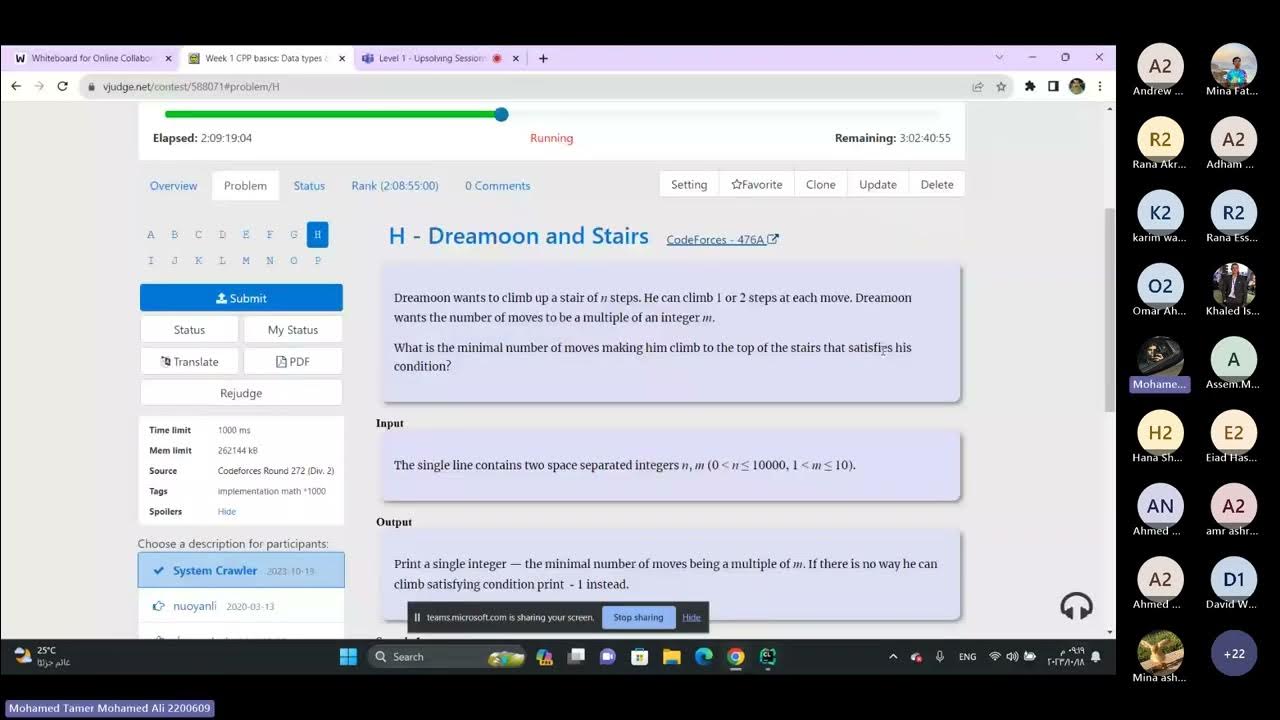 [Arabic] A. Dreamoon and Stairs | Codeforces Round 272 (Div. 2) | Fall ...