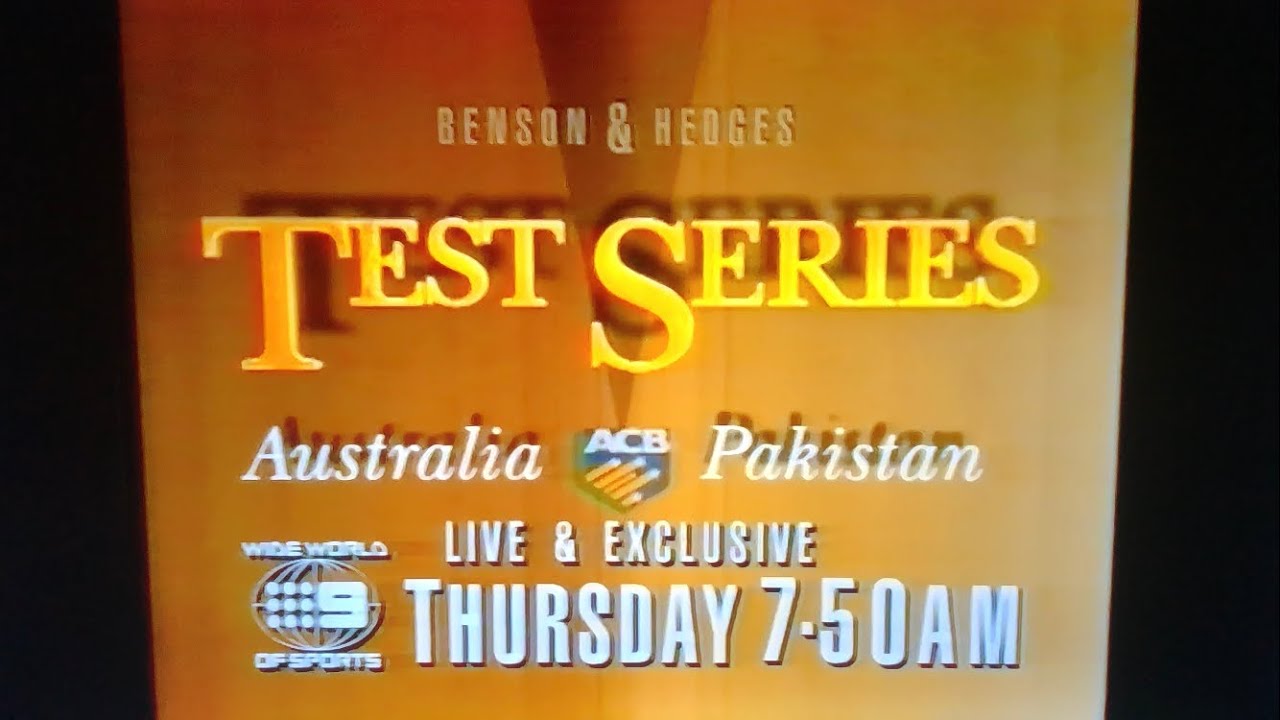 Channel Nine Cricket Australia vs Pakistan 1995/96 Promo - YouTube