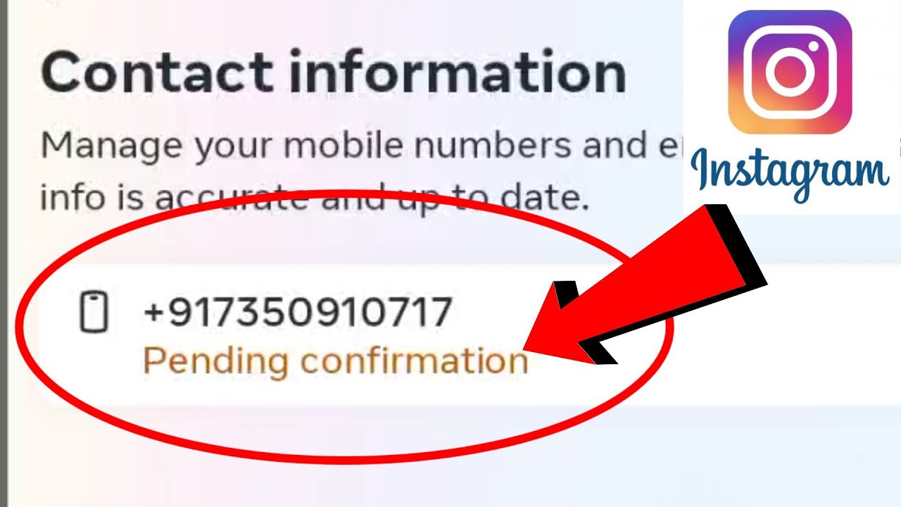 Instagram Pending Confirmation Problem Solve In Instagram Contact ...