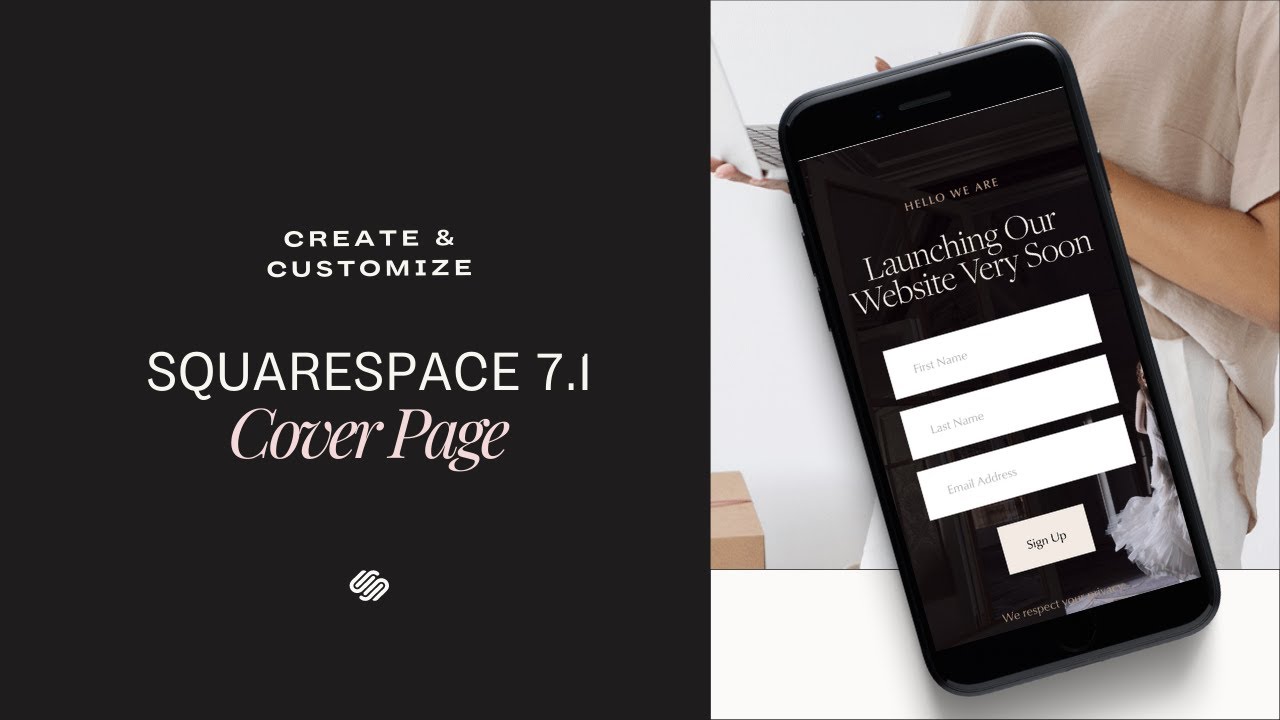 How To Create & Customize Squarespace 7.1 Cover Page - YouTube