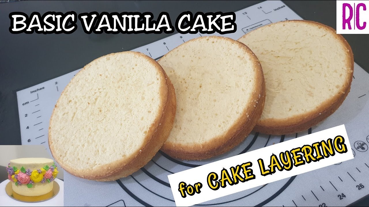 VANILLA SPONGE CAKE | Vanilla Cake Base Recipe | Vanilla Cake for ...