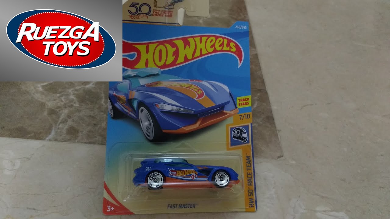 Fast Master Hot Wheels 50 aniversario Track Stars HW 50Th Race Team # ...